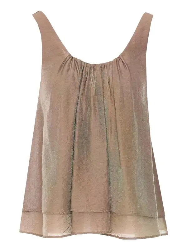 ELE Draped-detail Top - Neutrals