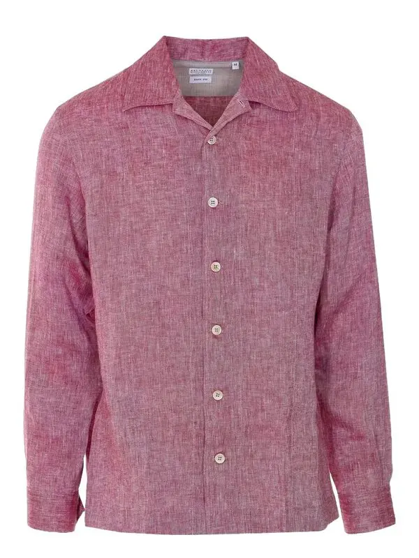 Brunello Cucinelli Buttoned Long-sleeve Shirt - Red