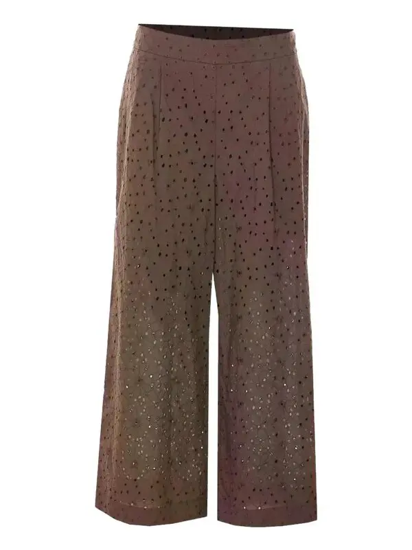 TWINSET Flared Trousers - Brown