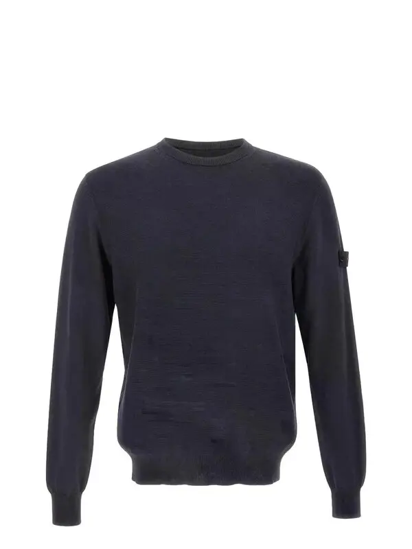 Peuterey Crew-neck Sweatshirt With Logo Patch - Blue