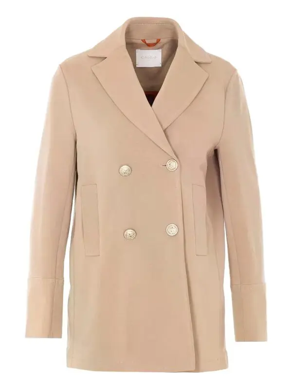 CIRCOLO 1901 Double-breasted V-neck Jacket - Neutrals