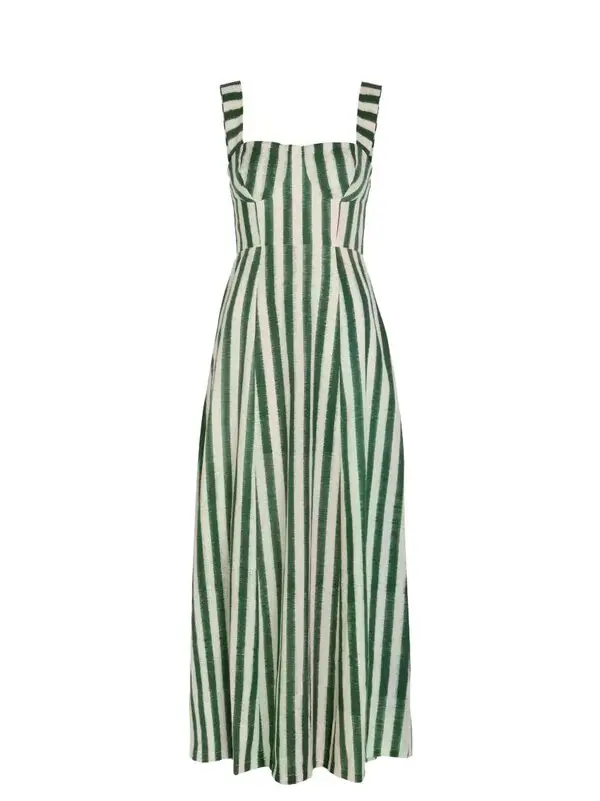 EMPORIO SIRENUSE Nellie Striped Dress - Green