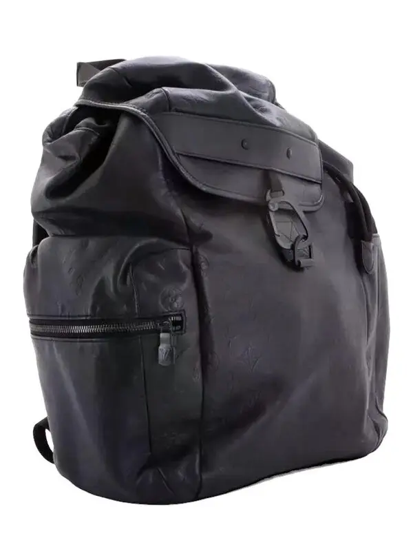 LOUIS VUITTON Discovery Monogram Shadow Leather Backpack - Black