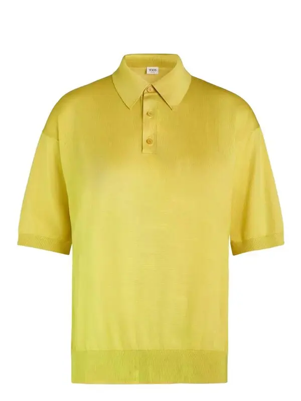 TOD'S Button-fastening Polo Shirt - Yellow
