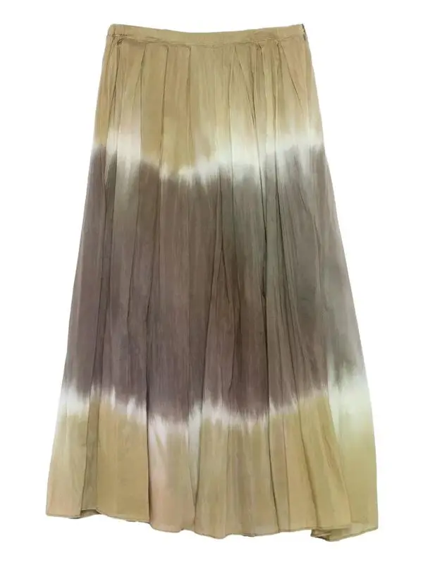 ROBERTO COLLINA Dip-dye Midi Skirt - Green