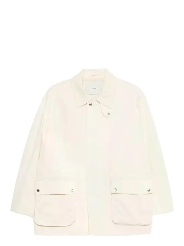 DUNST Flap-pocket Collared Jacket - Neutrals
