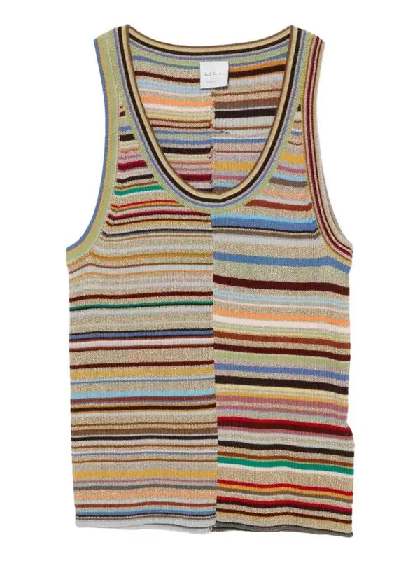Paul Smith Striped Vest - Neutrals