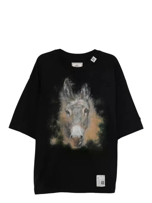 Mihara Yasuhiro Grpahic-print T-shirt - Black