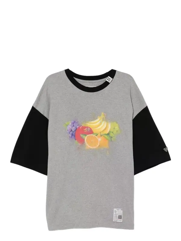 Mihara Yasuhiro Fruit-print T-shirt - Grey