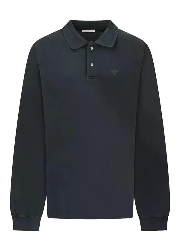 HAIKURE Freddie Long-sleeve Polo Top - Grey