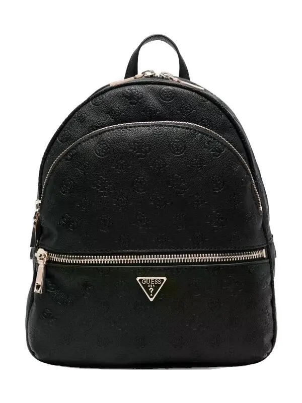 Guess Manhattan Embossed Zip Backpack - Black