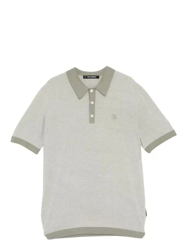 Karl Lagerfeld Ottoman Polo Shirt - Grey