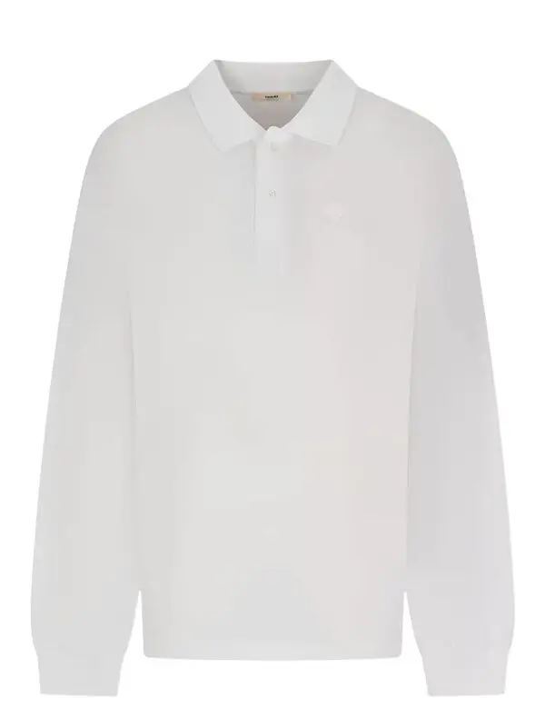 HAIKURE Long-sleeve Polo Top - White