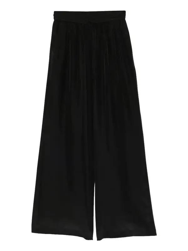P.a.r.o.s.h Saxon Drawstring Palazzo Pants - Black