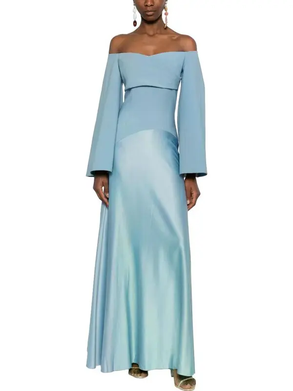 Solace London Rina Maxi Dress - Blue