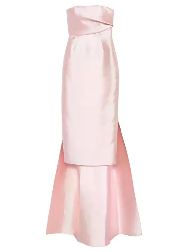 Solace London Kiki Strapless Midi Dress - Pink