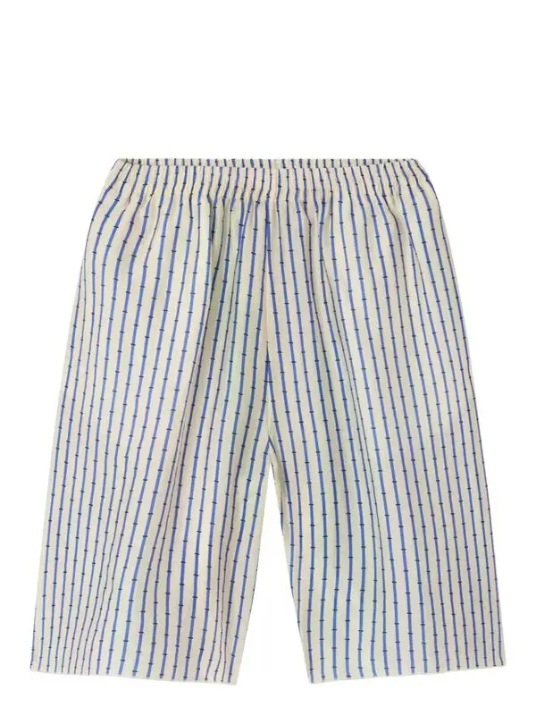 American Vintage Zivow Striped Shorts - Neutrals