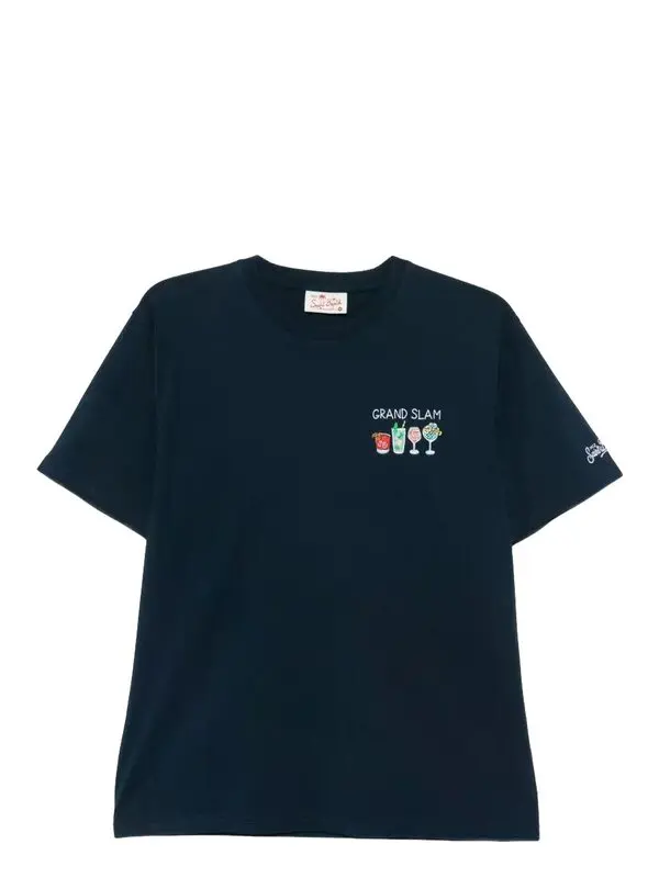 MC2 SAINT BARTH Portofino Embroidered T-shirt - Blue