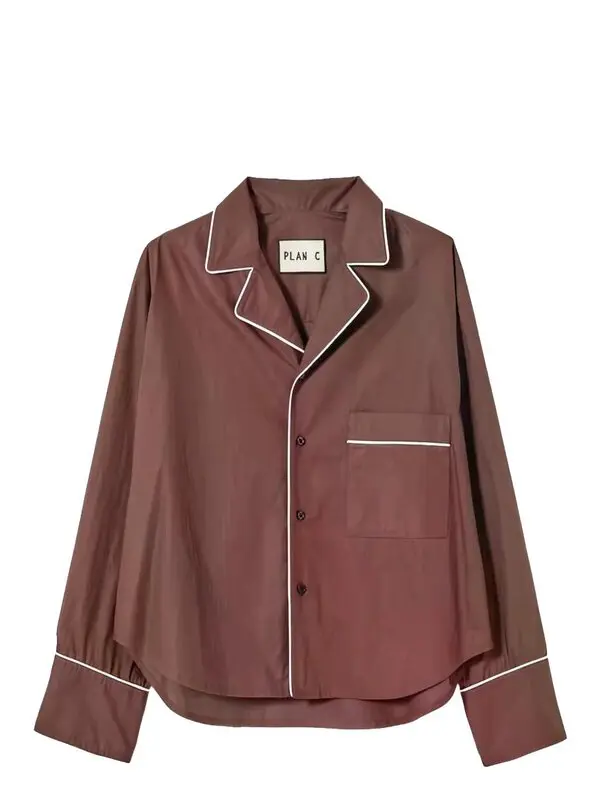 Plan C Long-sleeve Shirt - Brown
