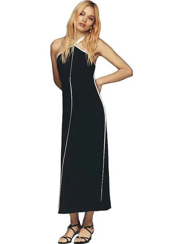 SANCIA Savannah Halter Maxi Dress - Black