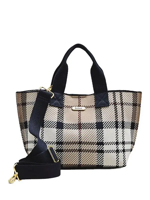 Barbour Layla Tartan Mini Tote Bag - Rosewood Tartan