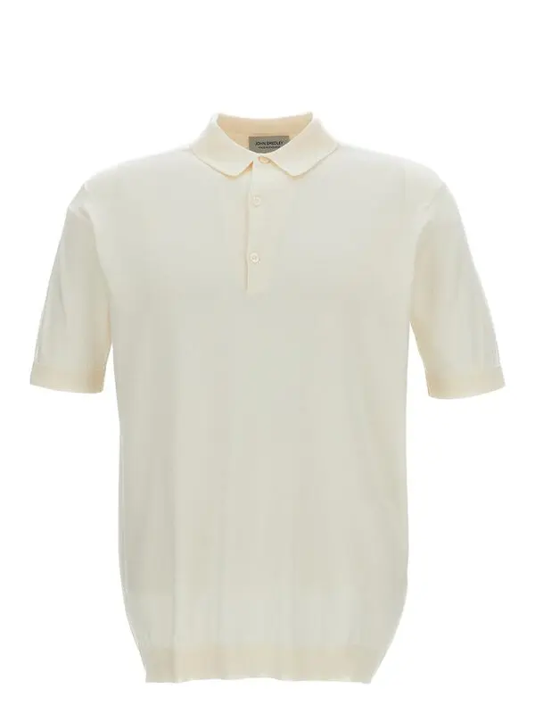 John Smedley Short-sleeved Polo Shirt - White