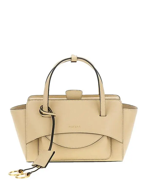 HIDESINS Small Flap Shoulder Bag - Beige