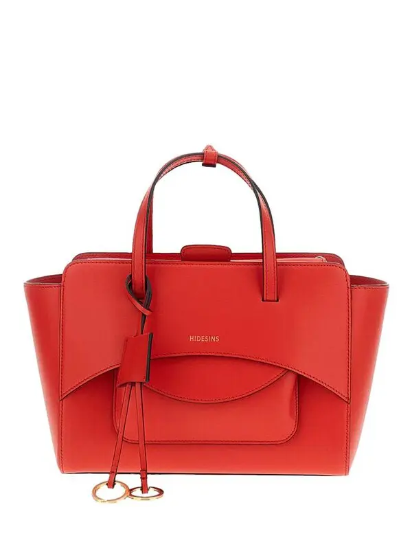HIDESINS Flap Leather Shoulder Bag - Red