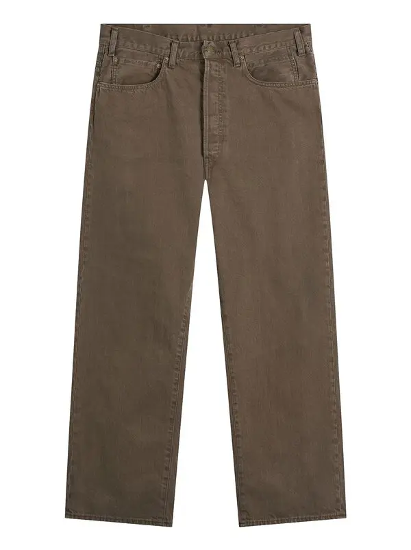 UNLIKELY DRY GOODS Time Travel Wide Leg Jeans - Brown Wash