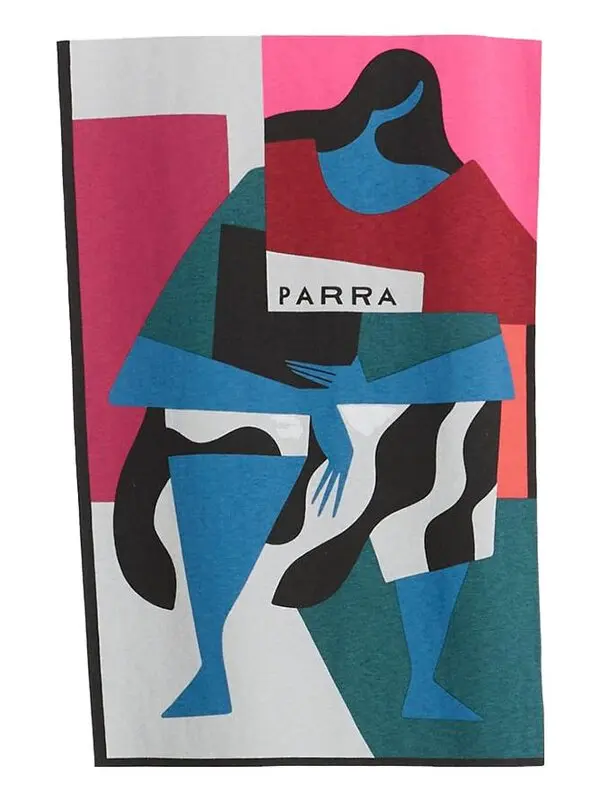 PARRA Reading The Square T-shirt - White