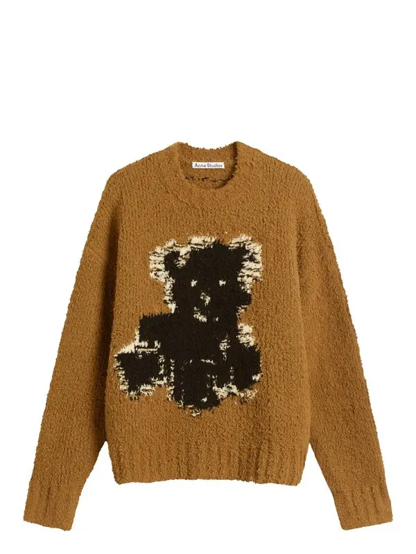 Acne Studios Kusto Teddy Jumper - Khaki Beige