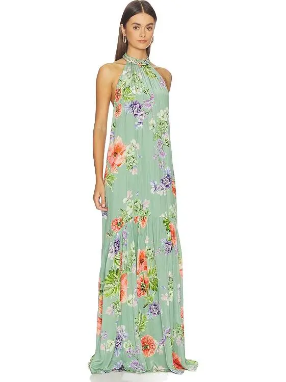 Hemant & Nandita Maxi Dress - Sage