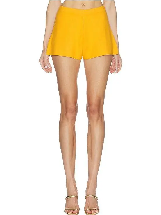 Cult Gaia Ace Short - Mustard