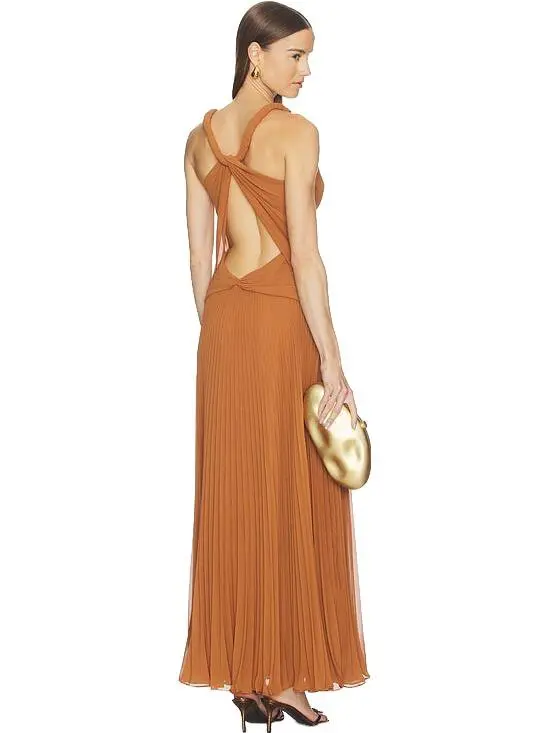 ET OCHS Haddon Gown - Cognac