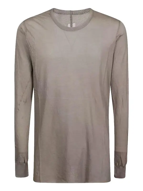 Rick Owens Basic Long-sleeve Cotton T-shirt - Neutrals
