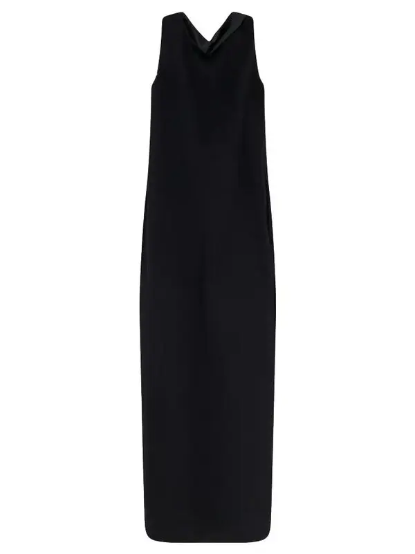 Max Mara Sleeveless Dress With Cowl Neck - Black