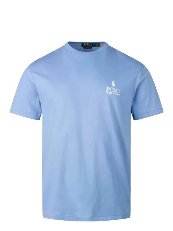 Polo Ralph Lauren Logo-detail Round-neck T-shirt - Blue