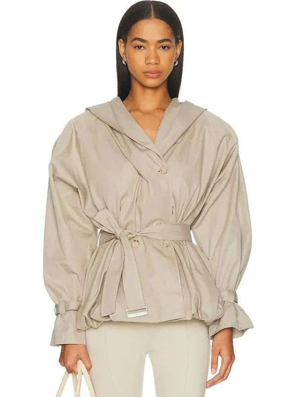 Magda Butrym Belted Trench Jacket - Beige