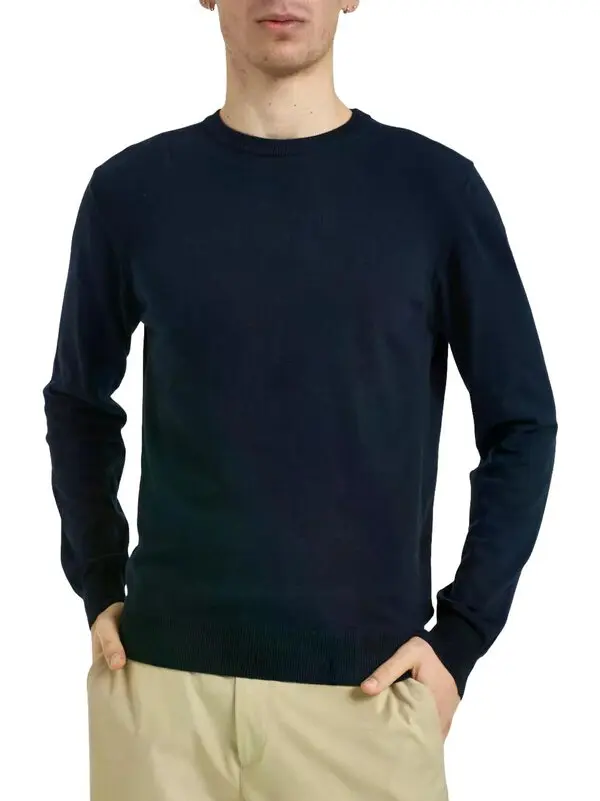 COLMAR Logo Patch Crew Neck Sweater - Blue