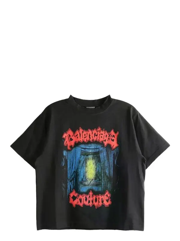 Balenciaga Graphic T-shirt - Black