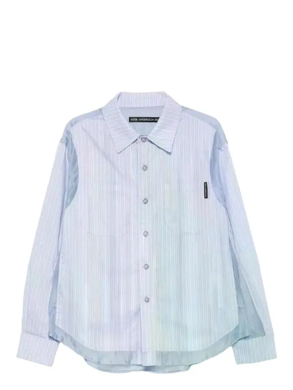 Andersson Bell Striped Panelled Shirt - Blue