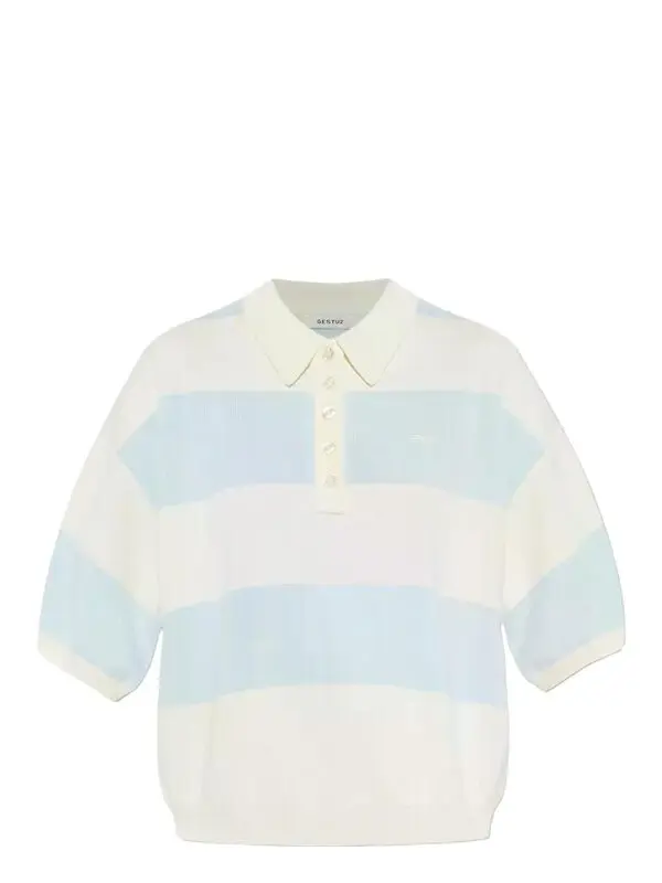 GESTUZ Maia Striped Knitwear - Neutrals