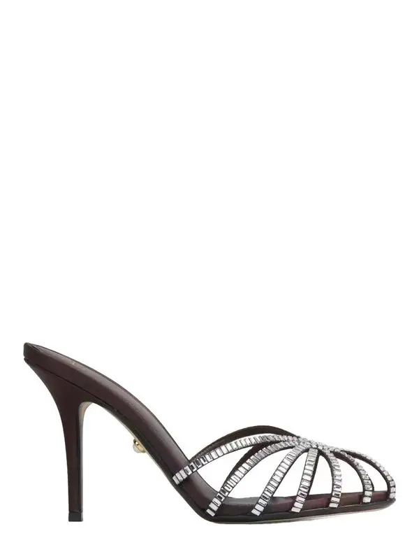 ALEVI MILANO Emily Crystal-embellished Sandals - Brown