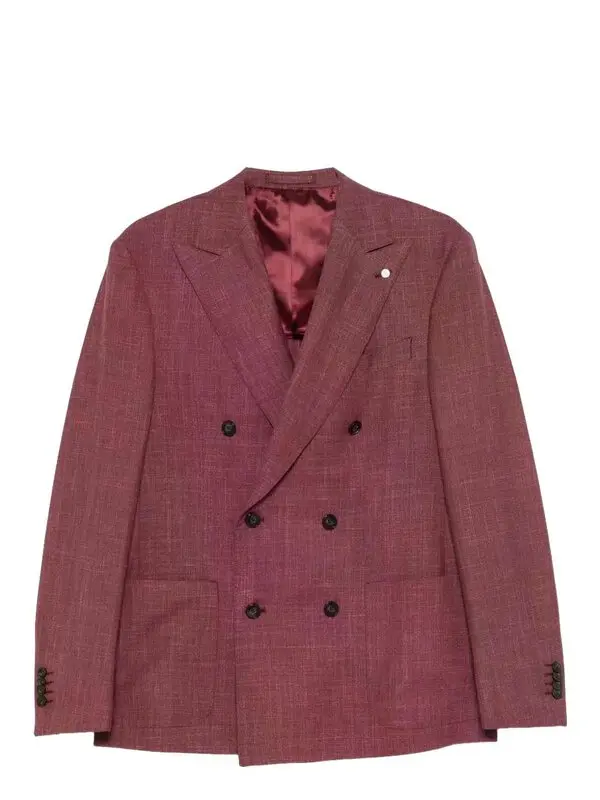 LUIGI BIANCHI MANTOVA Double-breasted Blazer - Red