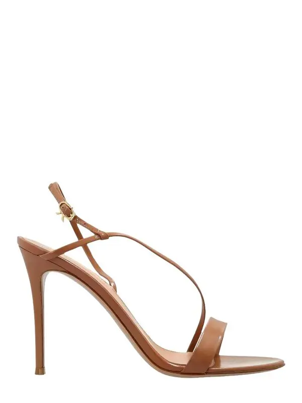 GIANVITO ROSSI Leather Strap Sandals - Neutrals