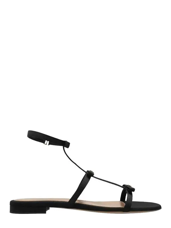 GIANVITO ROSSI Bow Strap Sandals - Black