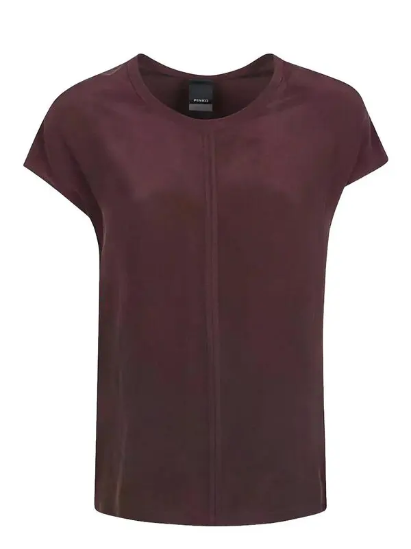 Pinko Seam-detail T-shirt - Red