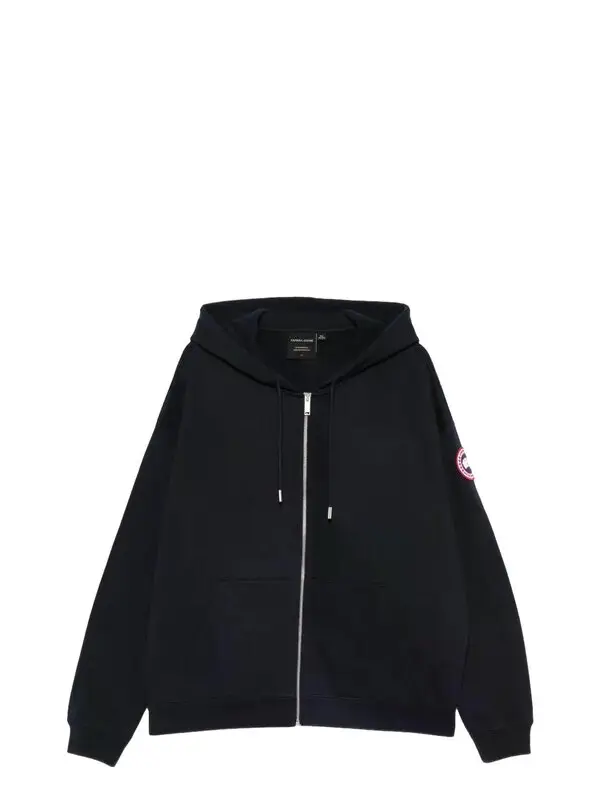 Canada Goose Rove Logo-appliqué Hoodie - Blue