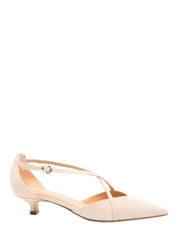 THE SELLER Cross-strap Pointed Toe Pumps - Neutrals