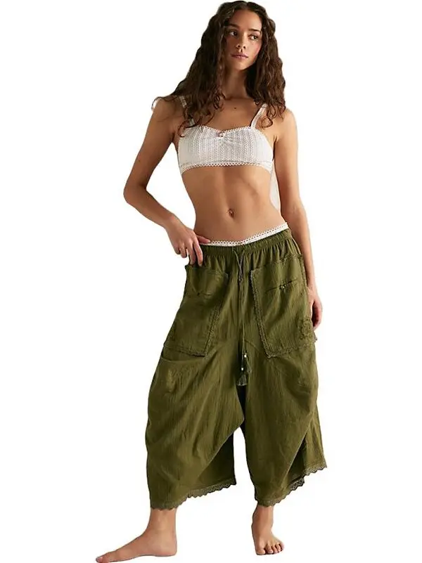 Free People Intimately Good Intentions Lounge Pants - Capulet Olive
